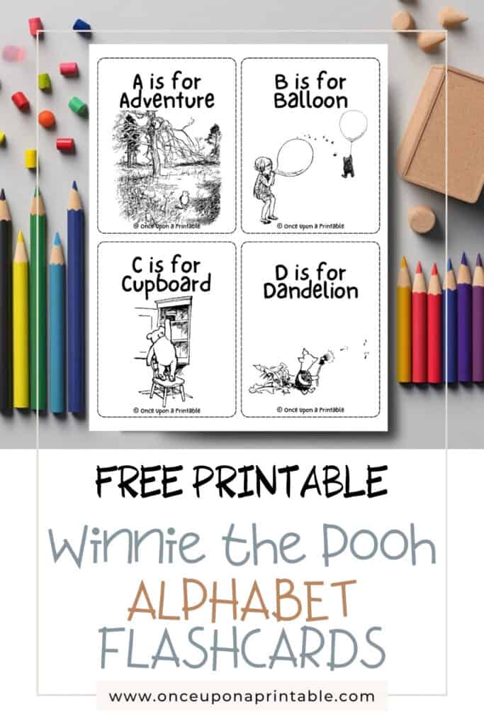 classic pooh alphabet coloring pages