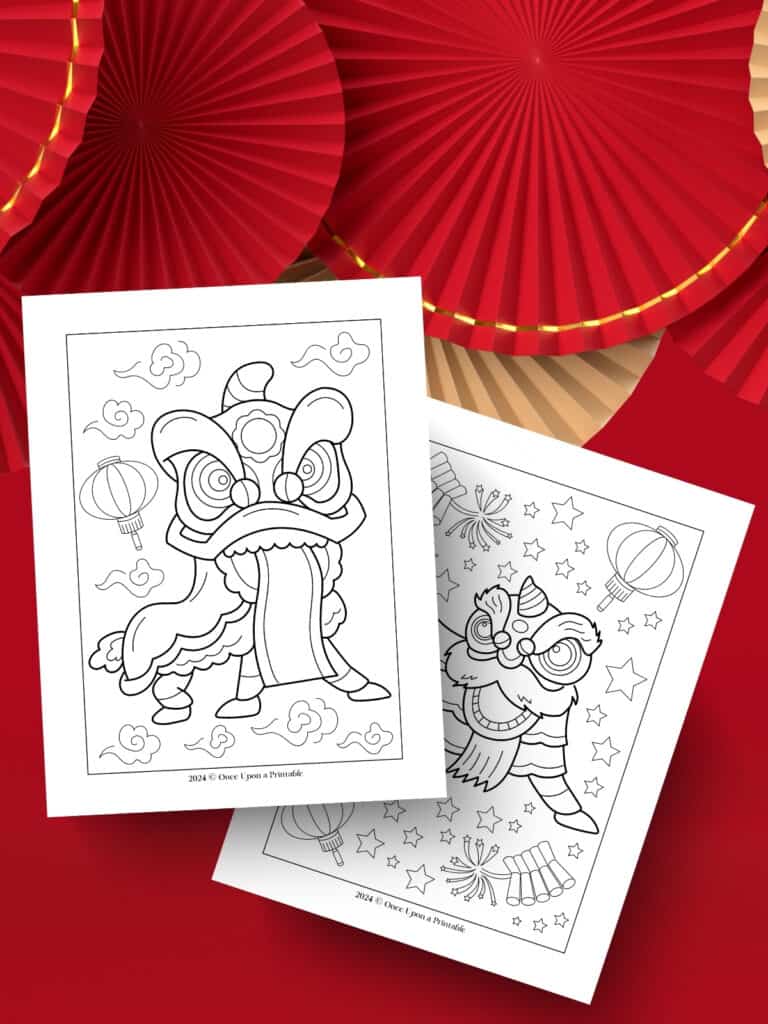chinese new year printable coloring pages