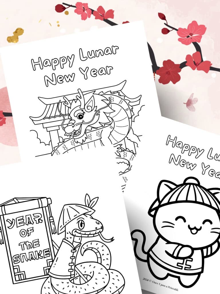 2016 chinese new year coloring pages