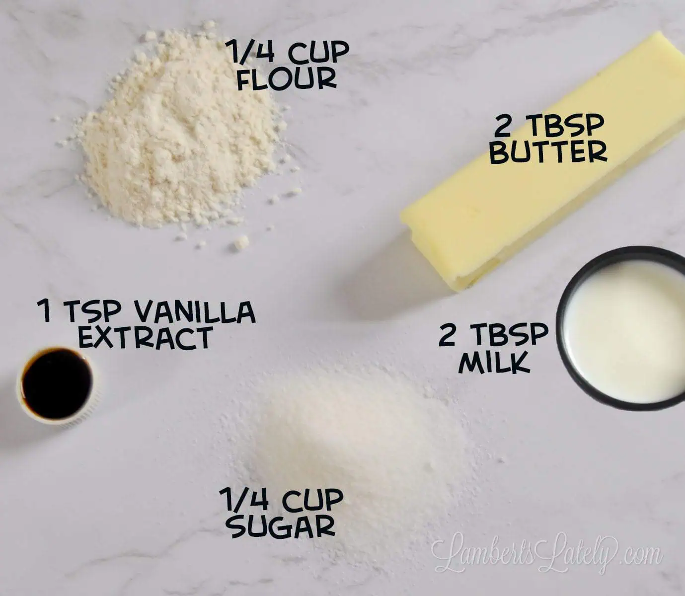 The Easiest Vanilla Mug Cake (+ Video) | Lamberts Lately