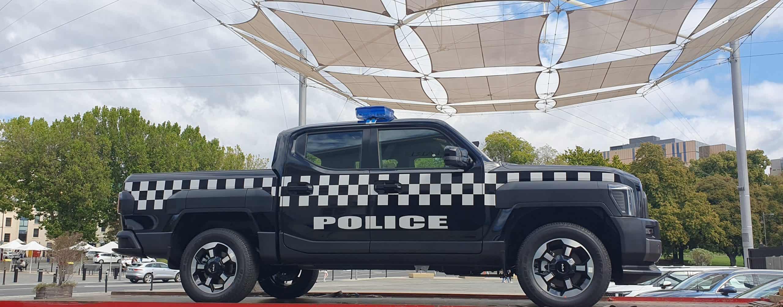 Kia Tasman Displayed in Police Livery at 2025 AP&ES Games - Kia Tasman Club