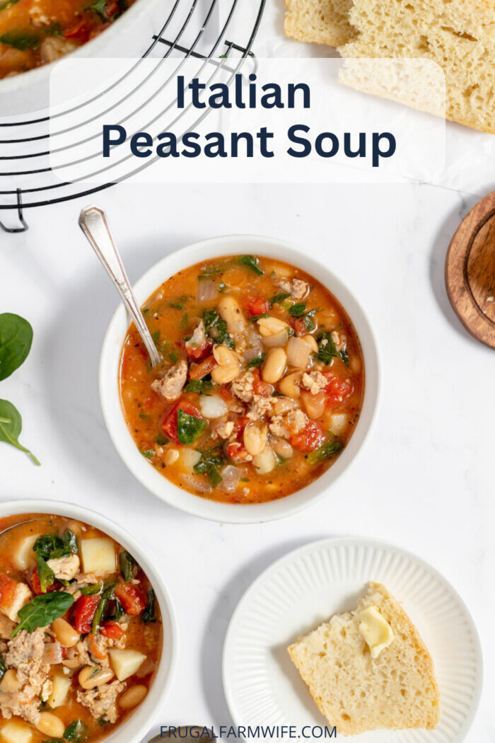 Italian Peasant Soup - The Frugal Farm Wife
