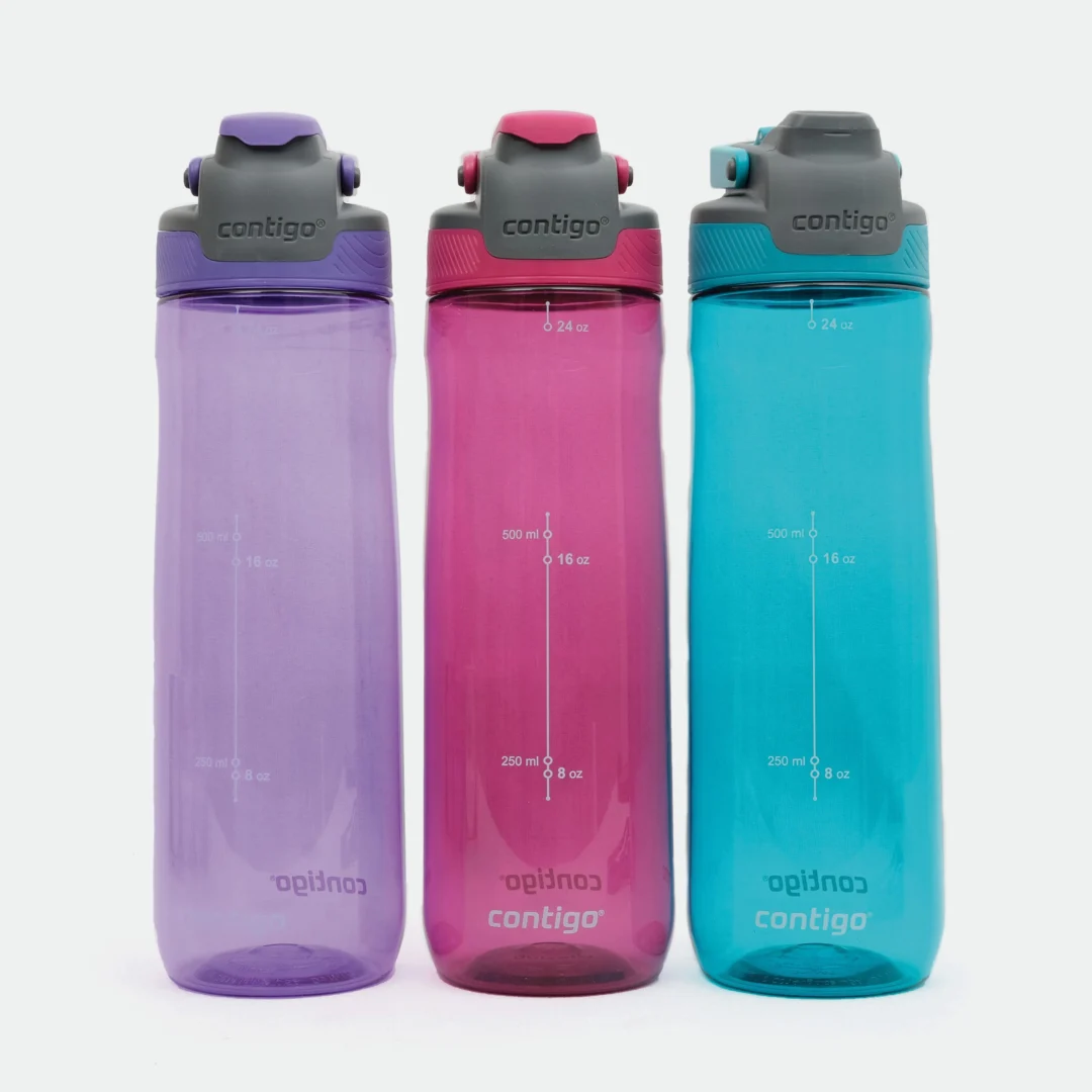 CONTIGO AUTO SEAL 3-PACK WATER BOTTLES - WOWSOUQ