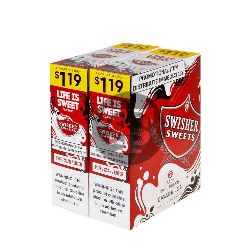 SWISHER SWEETS 2/1.19 SWEETS (RED) – 3BB Distributors