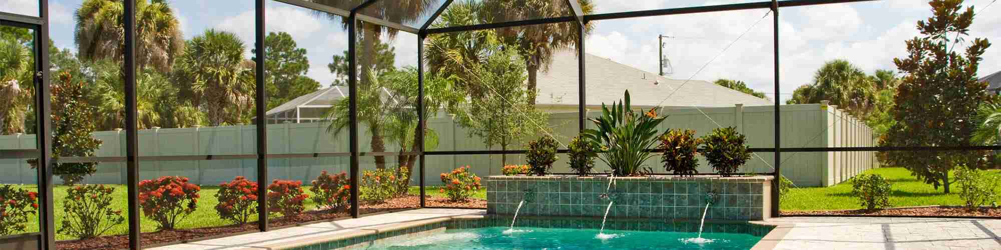 Outdoor Pool Enclosure Screen Pool Enclosure, Custom Retractable