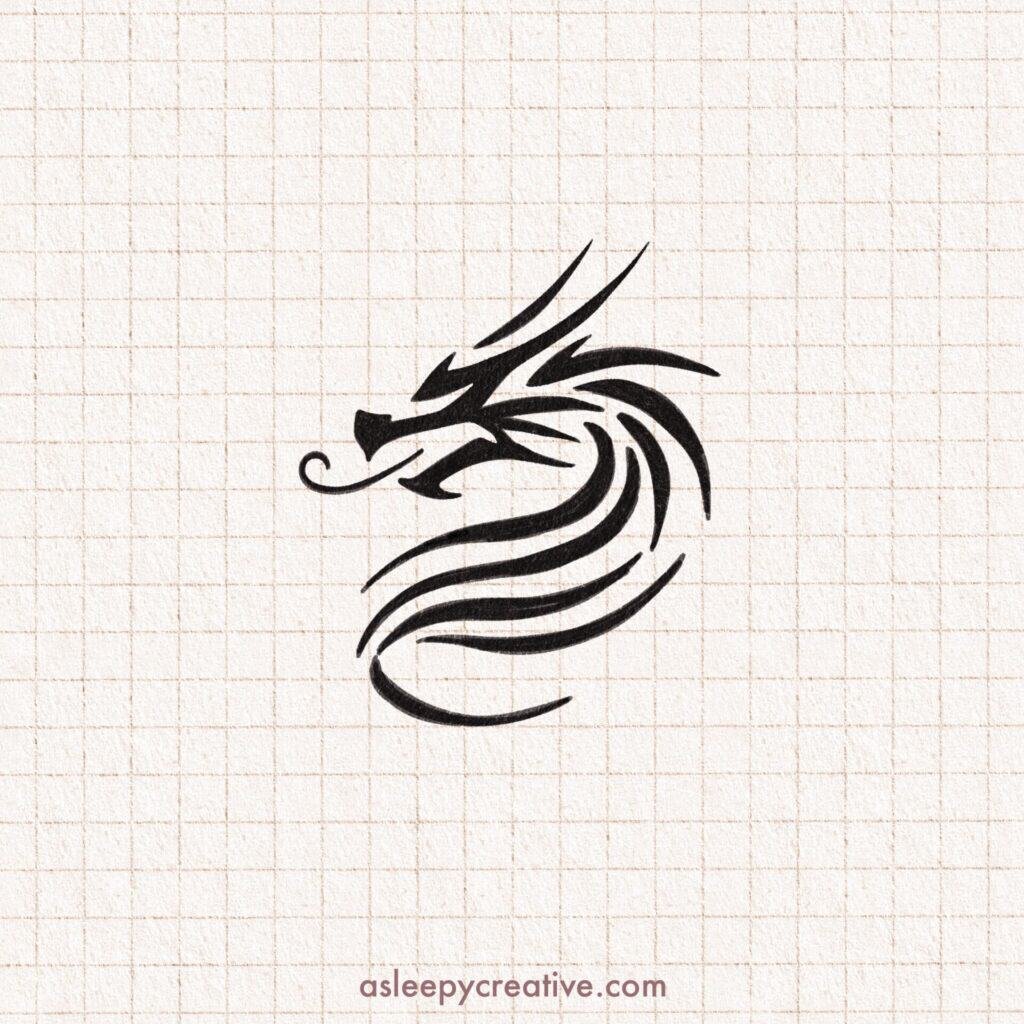 39 Cute and Easy Dragon Drawing Ideas - a sleepy creative