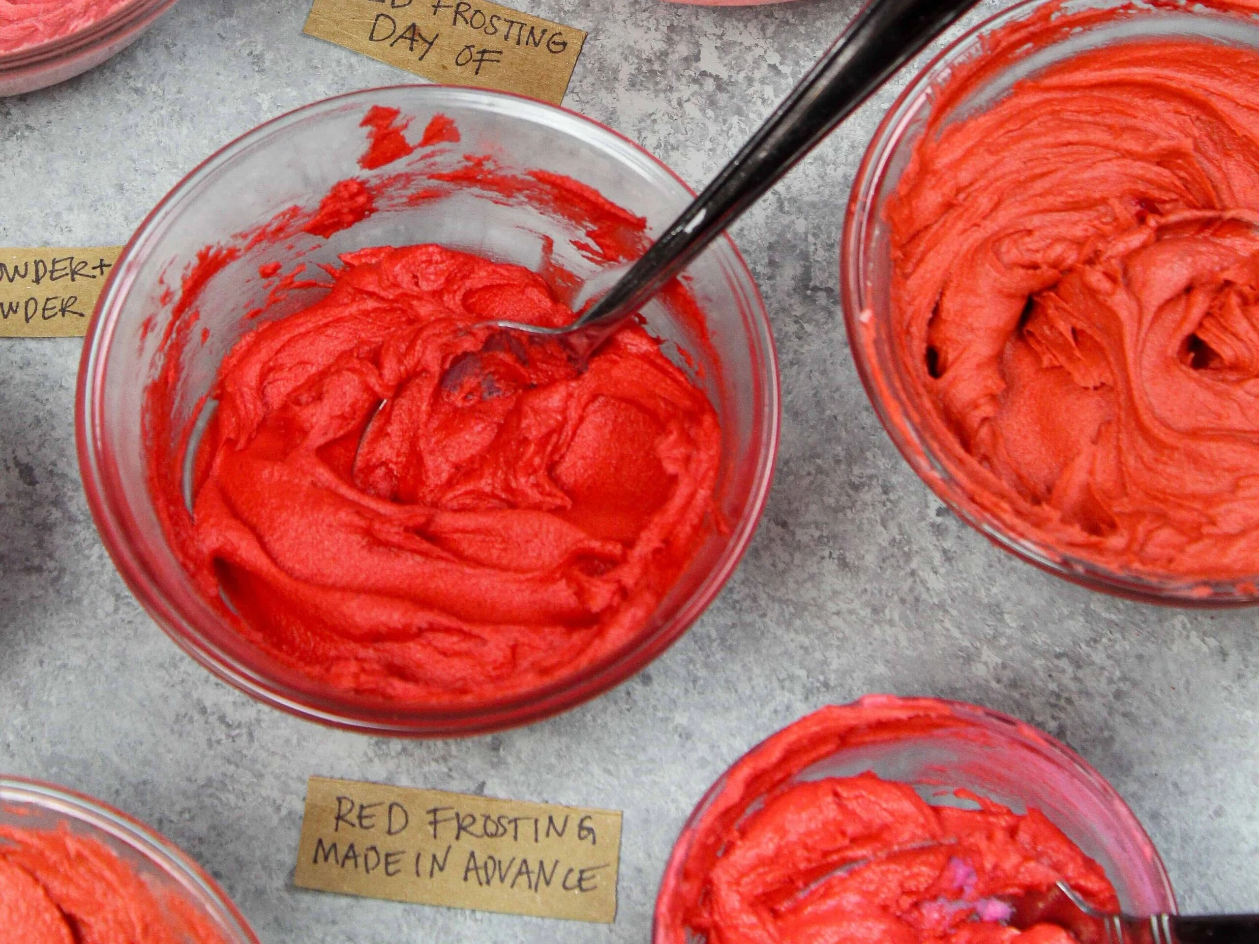 Bright Red Buttercream Frosting (No Bitter Taste!)