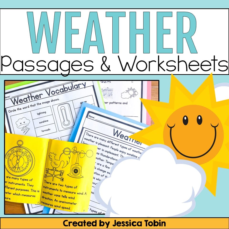5 Great Weather Activities, Anchor Charts, And Weather Books