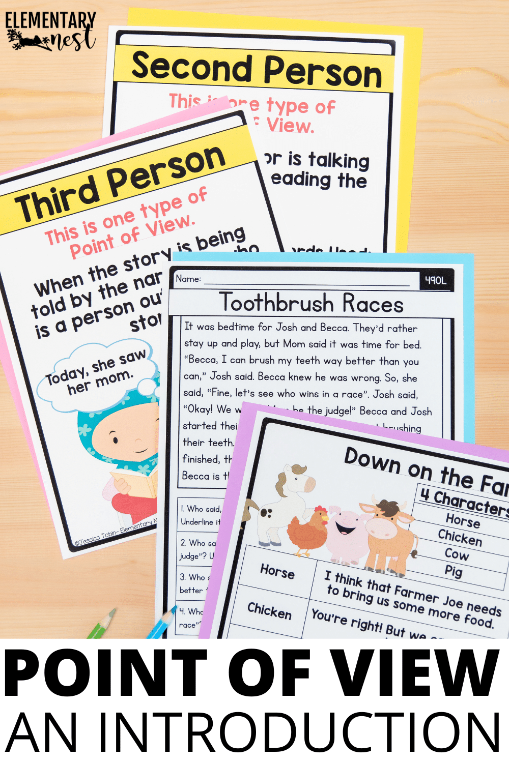 6 Great Tips To Teach Point Of View With Anchor Charts And Activities