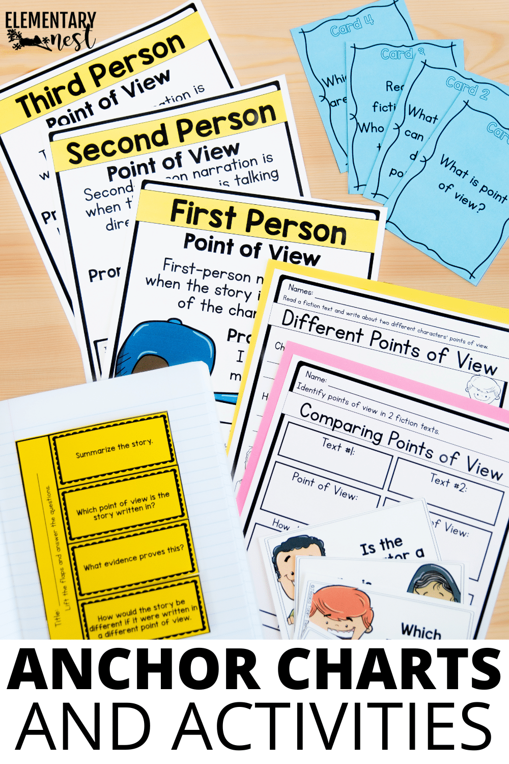 6 Great Tips To Teach Point Of View With Anchor Charts And Activities