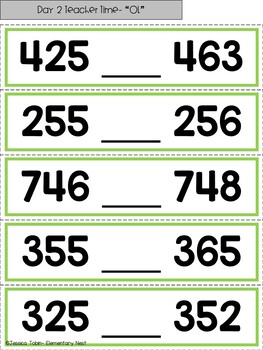 2.NBT.4 Comparing Two Three-Digit Numbers