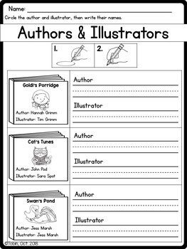 RL.K.6 Authors And Illustrators Kindergarten