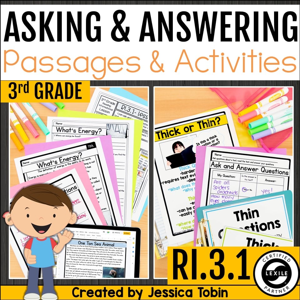 Ask And Answer Questions 3rd Grade RI.3.1