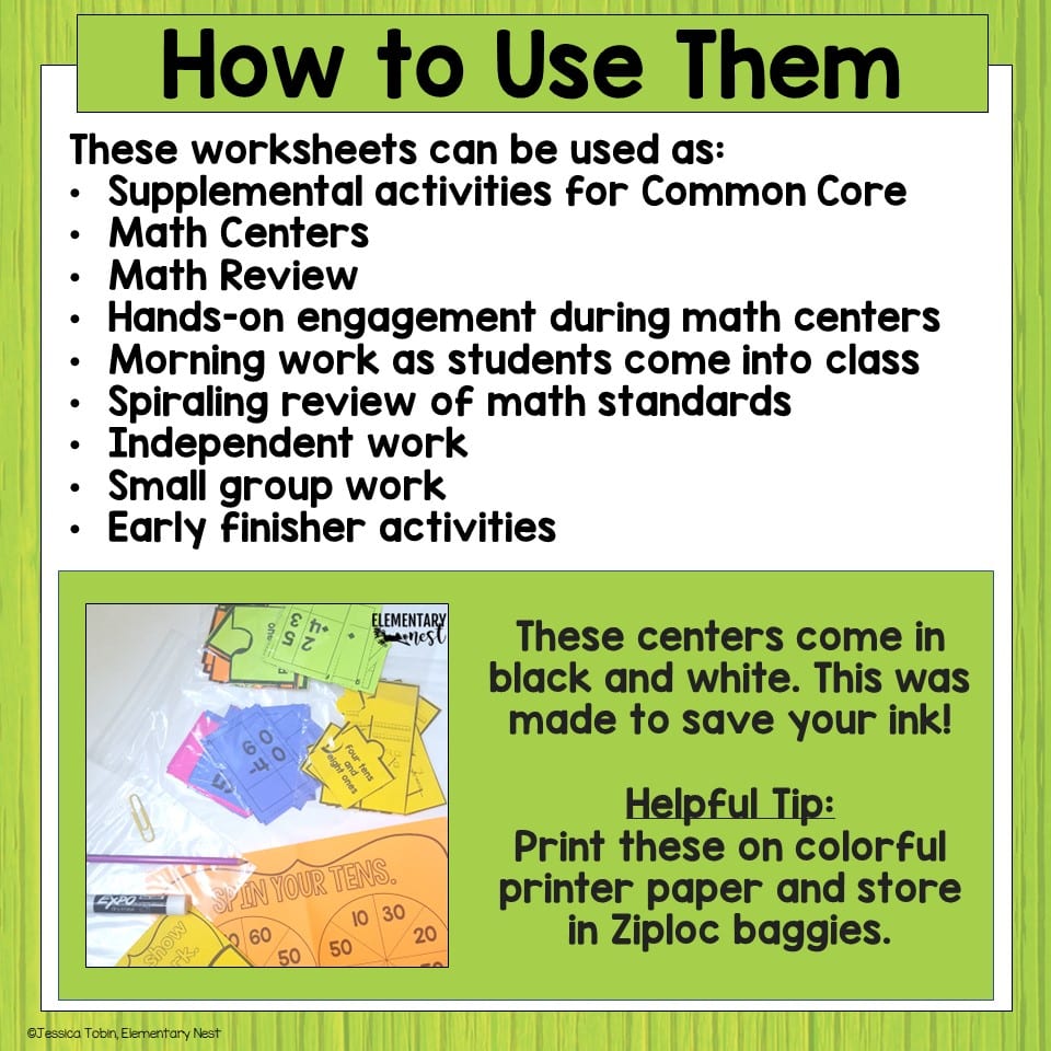 2nd Grade Measurement And Data Math Centers