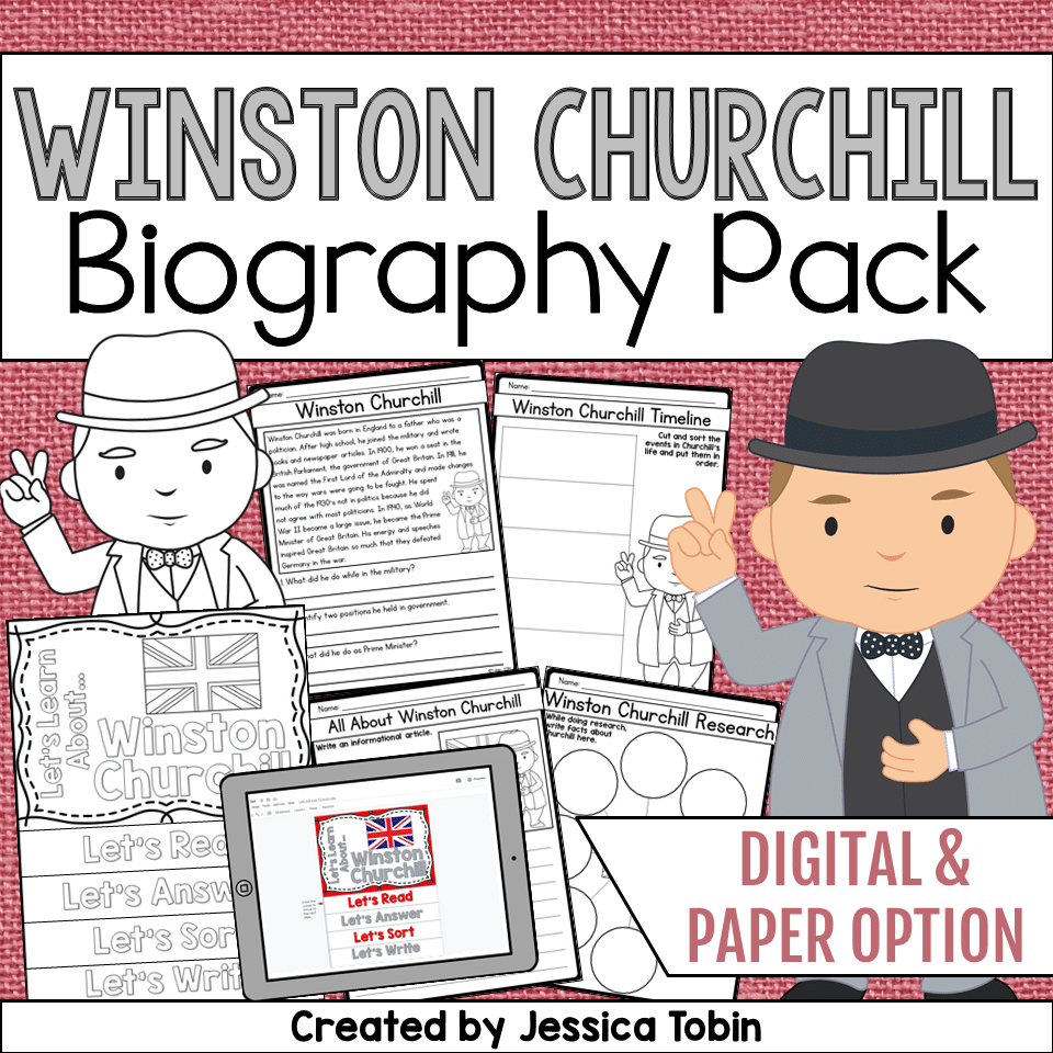Winston Churchill Biography Pack