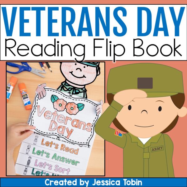 Veterans Day Craft Reading Flip Book