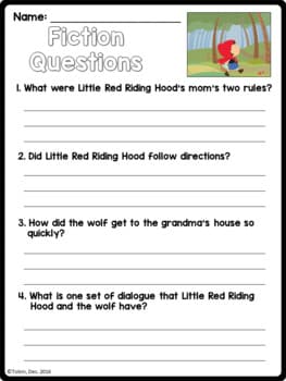 Little Red Riding Hood Paired Passages