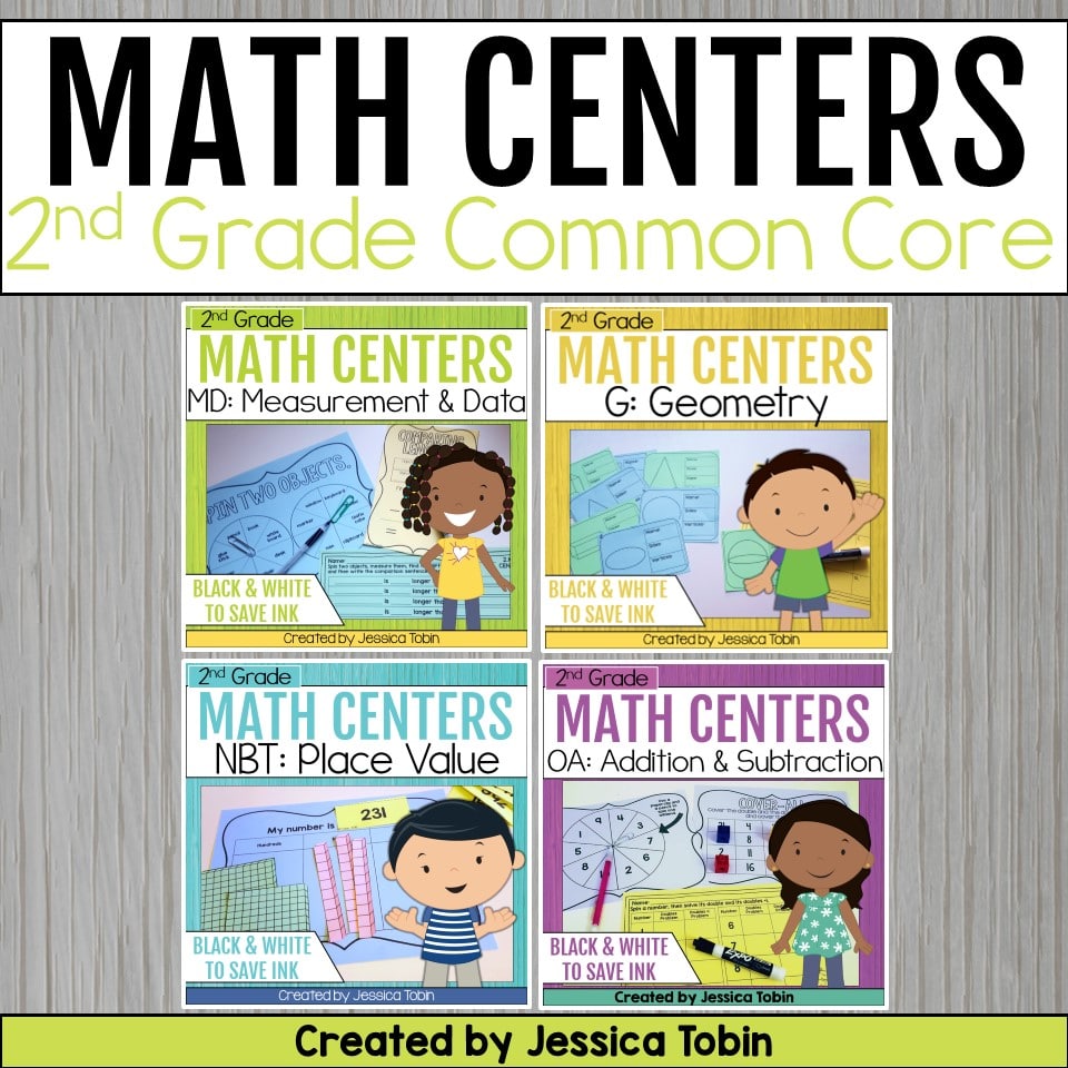 2nd Grade Math Centers Bundle