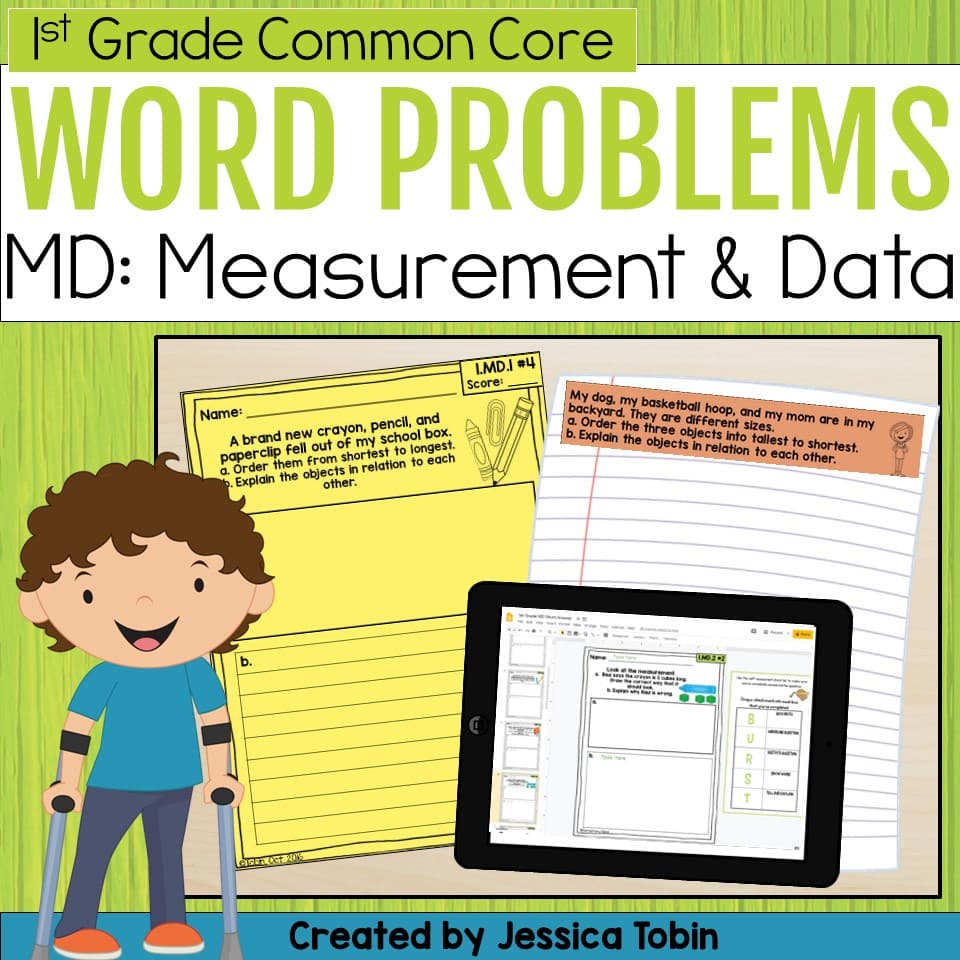 Measurement And Data 1st Grade Math Word Problems