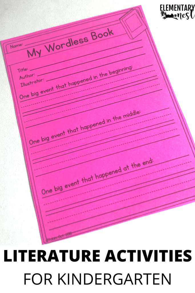 Teaching Literature Skills In Kindergarten