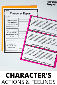 Teaching Character And Character Traits- Story Element Study