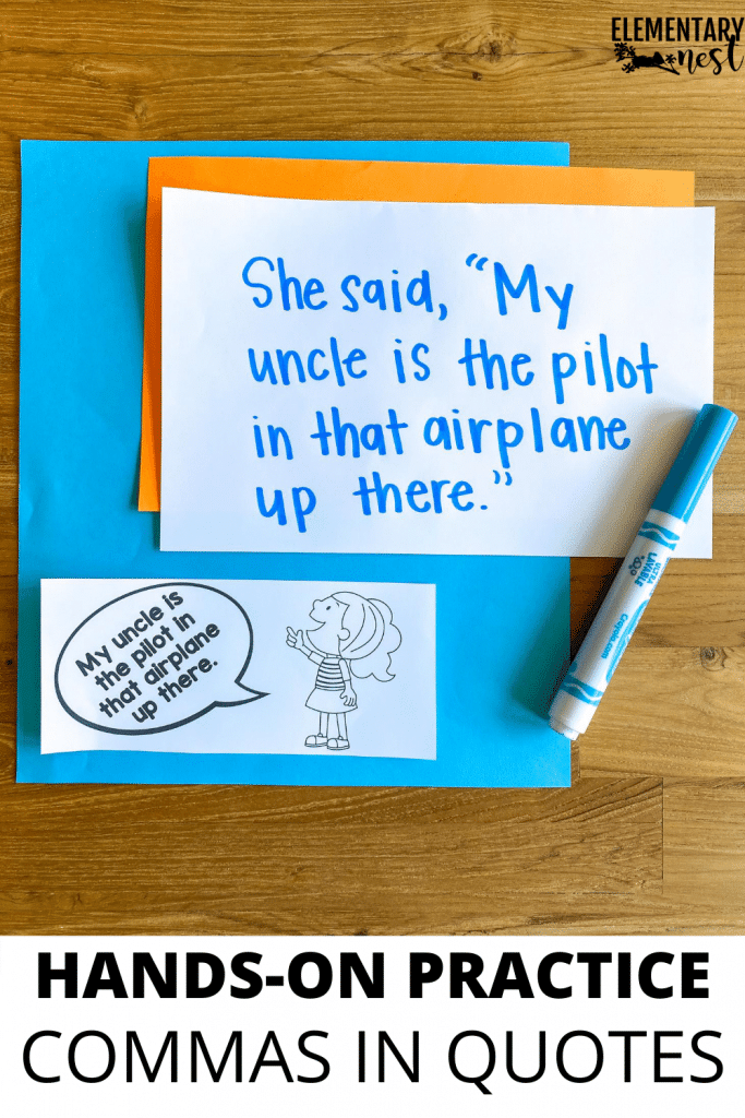 Teaching Commas To Students