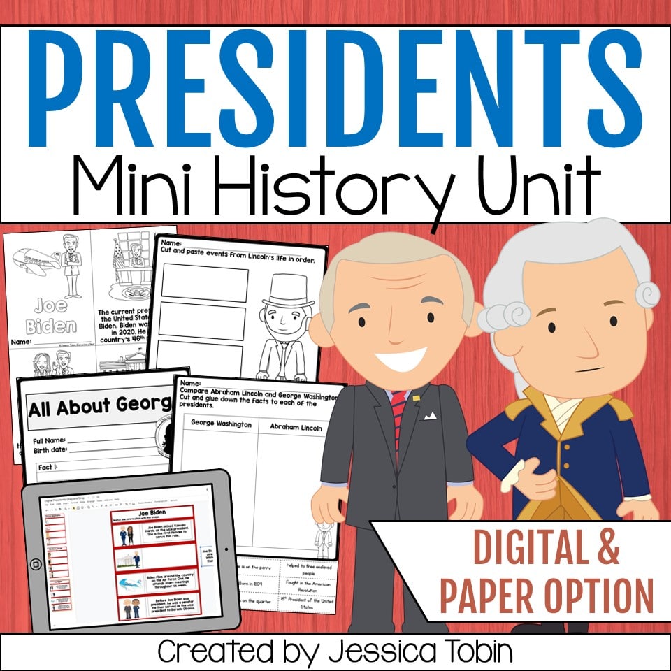 Presidents' Day Reading And Writing Activities