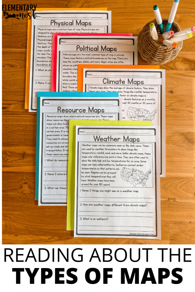Reading Maps Activities: Worksheets To Teach Map Skills
