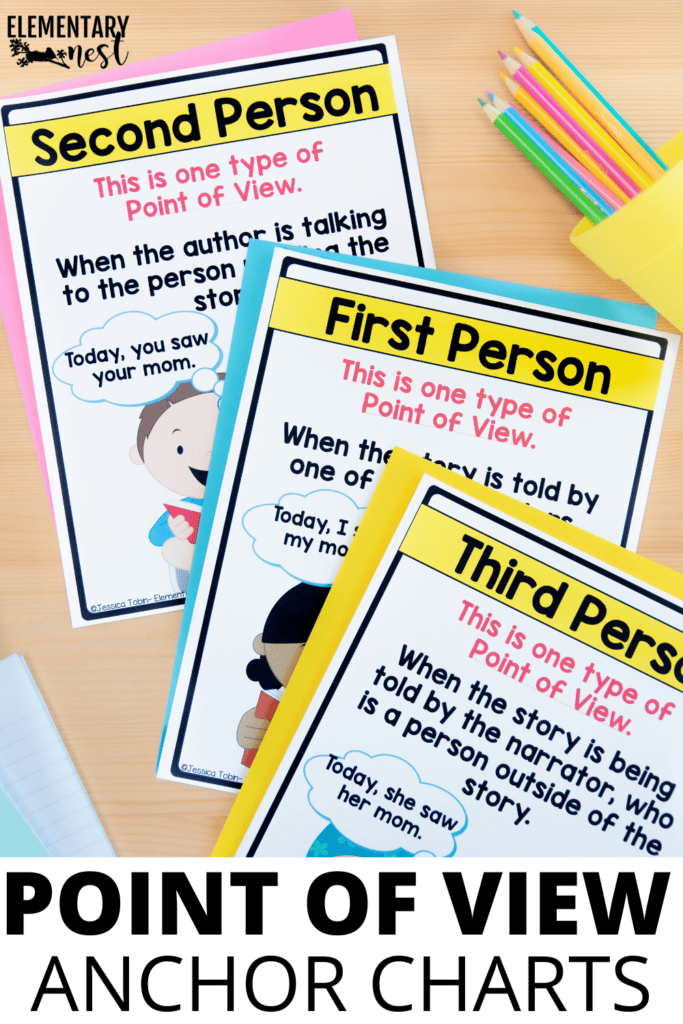 3 Anchor Charts For Your Point Of View Lessons