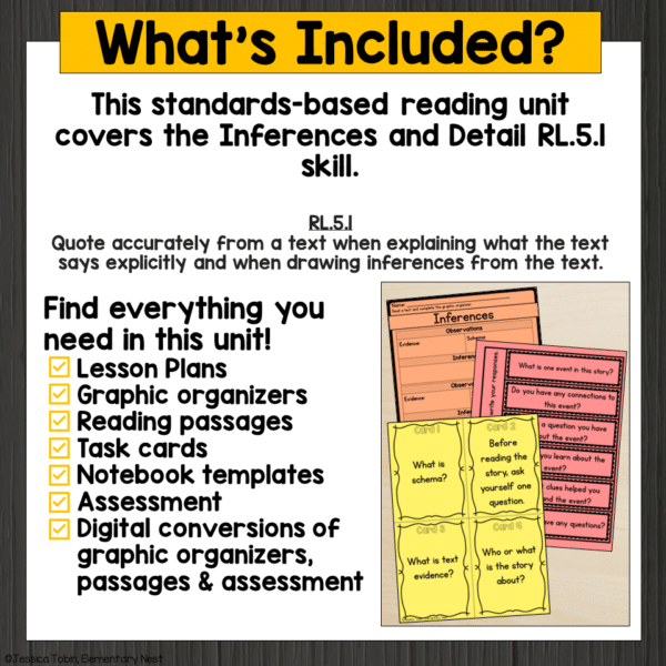 Making Inferences Worksheets And Activities RL.5.1