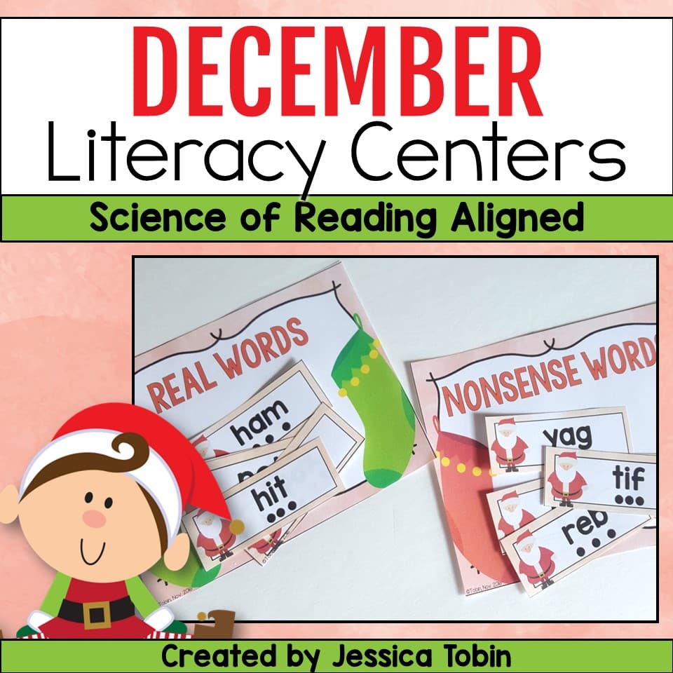 December Phonics Centers - Science Of Reading