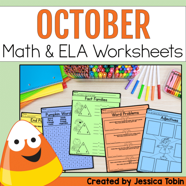 October Math And ELA Worksheets