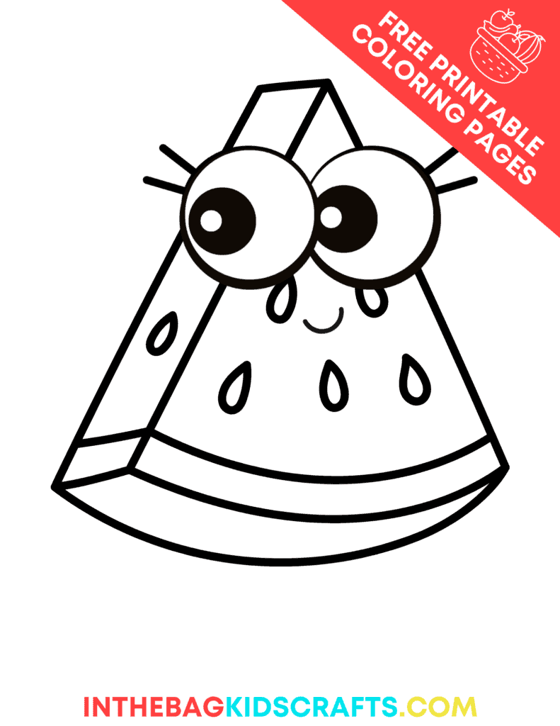 Free Printable Fruit Coloring Pages for Kids • In the Bag Kids' Crafts