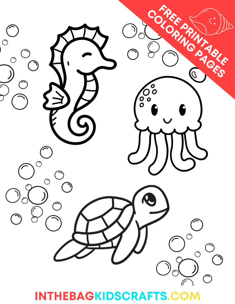 under the sea printable coloring pages