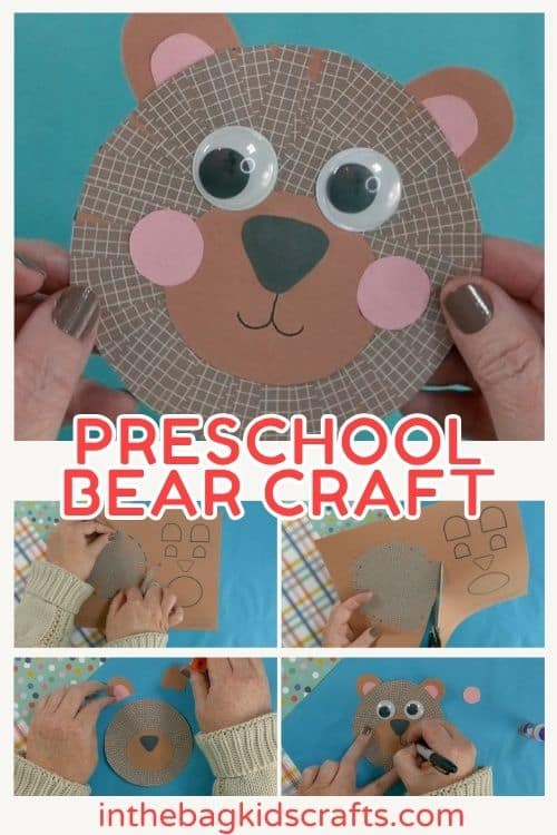 Easy Free Printable Bear Craft for Preschoolers • In the Bag Kids' Crafts