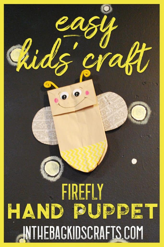 Easy Summertime Kids' Craft: Firefly Puppet • In the Bag Kids' Crafts