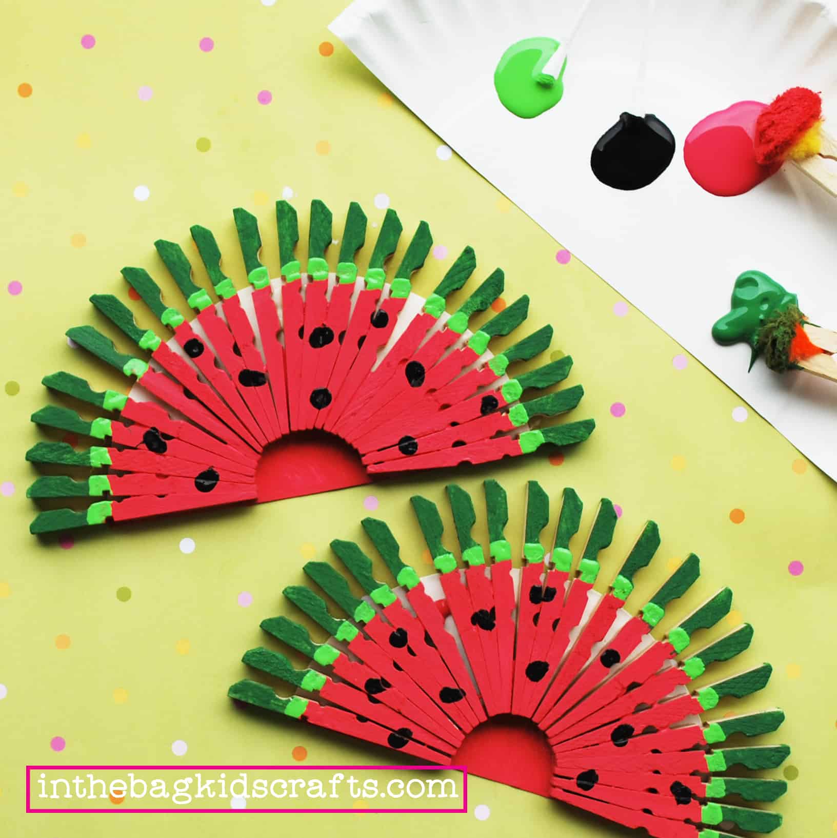 Watermelon Kids Craft • In the Bag Kids' Crafts