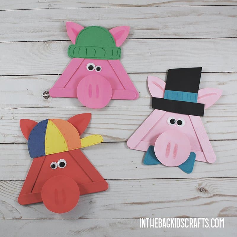 Preschool Fine Motor Activity Pig Craft (Free Printable) • In the Bag ...