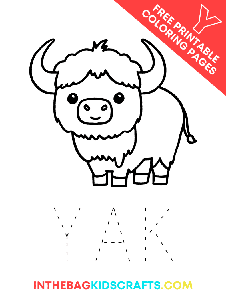free yak coloring pages