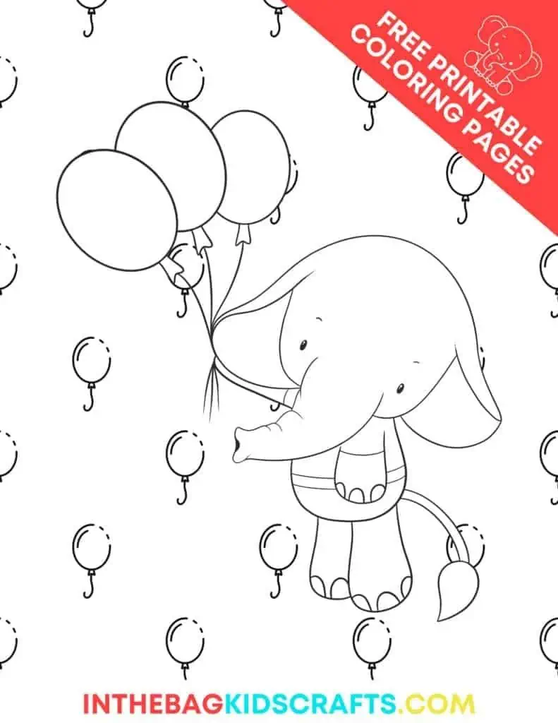 free printable coloring pages of balloons