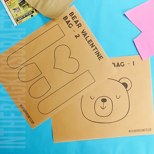 Adorable Brown Bear Craft for Kids (FREE Template) • In the Bag Kids ...