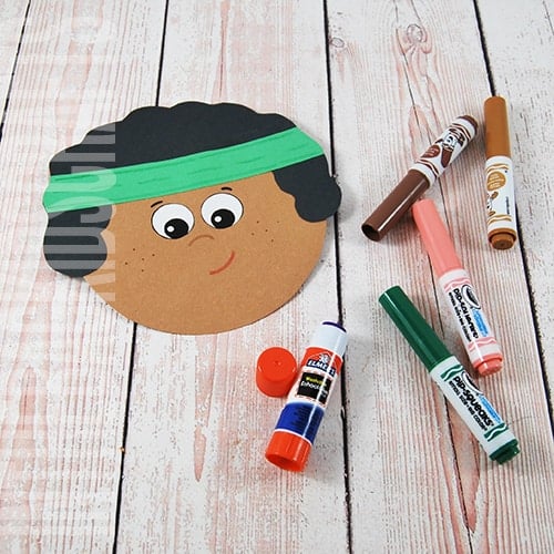 Basketball Craft Player Puppet (with FREE Template) • In the Bag Kids ...