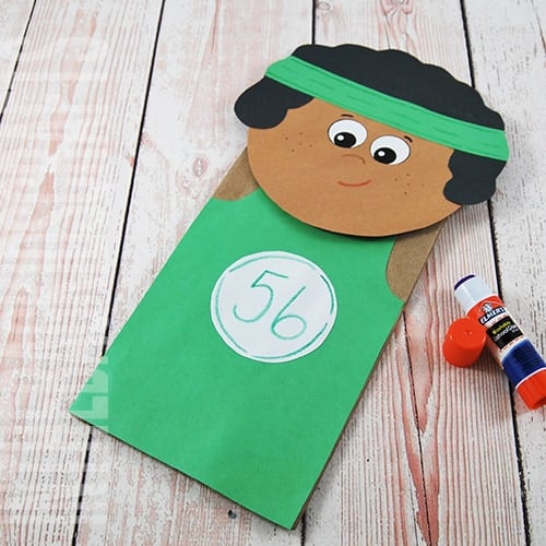 Basketball Craft Player Puppet (with FREE Template) • In the Bag Kids ...
