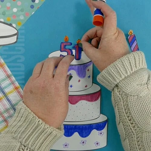 Free Printable Birthday Cake Craft for Kids • In the Bag Kids' Crafts