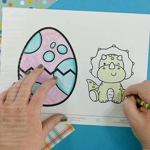 Fun Interactive Dinosaur Egg Craft (Free Printable) • In the Bag Kids ...