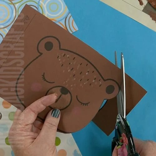 Free Printable Hibernating Bear Craft for Kids • In the Bag Kids' Crafts