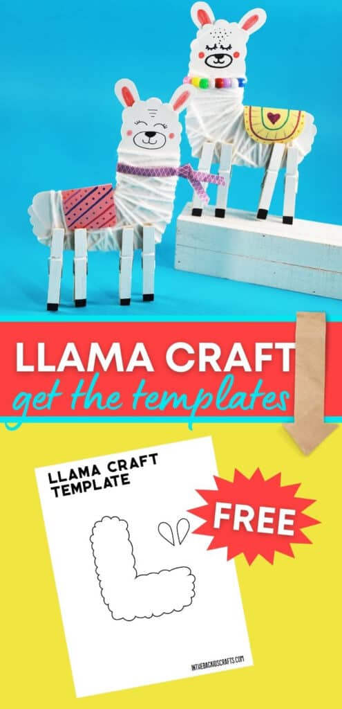 Llama Craft for Kids {FREE template} • In the Bag Kids' Crafts