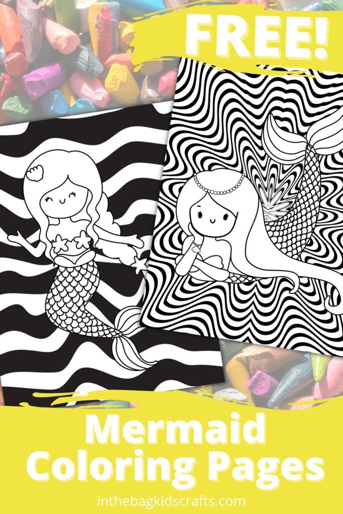 mermaid coloring pages pinterest