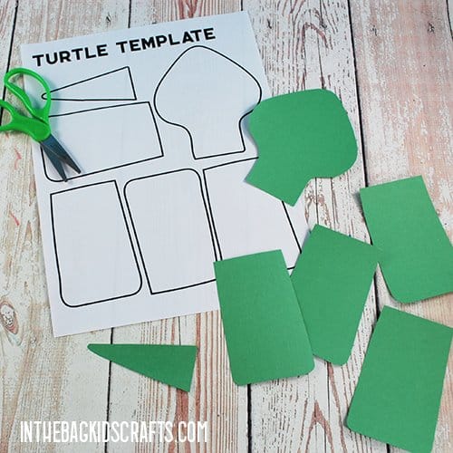 Recycle Paper Turtle Craft {with FREE template } • In the Bag Kids' Crafts
