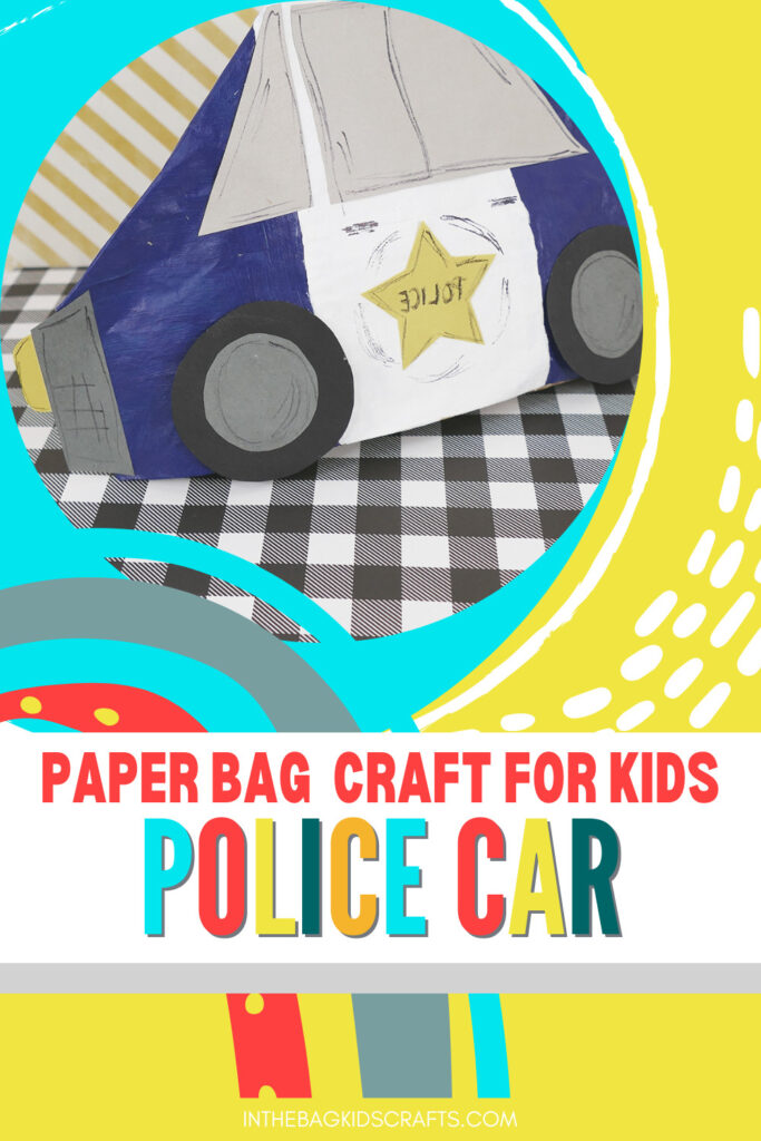 Police Car Craft (with FREE Craft Template) • In the Bag Kids' Crafts